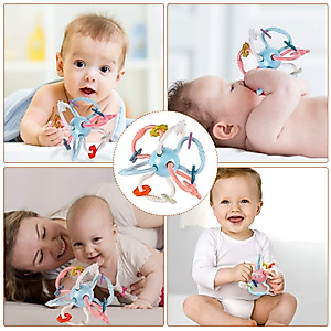 Baby Teething Toys for Babies 0-6 Months, 6-12 Months, ANGELBLISS Baby Rattle & Sensory Teether Toys for Infant Newborn Baby, Perfect Baby Gift.