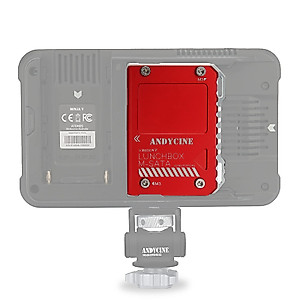 ANDYCINE Lunchbox mSATA to SATA Adapter DIY Magnalium Case for mSATA SSD T5 1TB/2TB Compatible for Atomos Ninja V,Ninja V+,Ninja Flame,Ninja Inferno,and Shogun Inferno