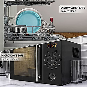 Kids Plates Bowls and Cups Sets Wheat Straw Small Bowl Sets Unbreakable Microwave Dishwasher Safe Dinnerware Sets for Rice,Soup ,Pasta，Corn Flake ，Snacks，Side Dishes[Set of 18]