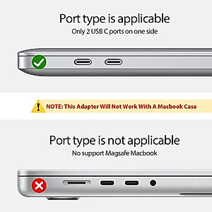 USB C Adapter Hub for MacBook Pro Air M1 M2 2022 2021 2020 2019 13 15 16" 8 in 2 Multiport Laptop Extender USB C Dongle with 4K HDMI USB 3.0 2.0 Ethernet SD TF Thunderbolt 3 USB-C Mac Converter