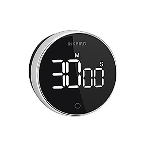 Digital Kitchen Timer for Cooking, INKBIRD Productivity Timer with Countdown CountUp 3-Levels Alarm, Magnetic Rechargeable USB Visual Egg Timer IDT-01 for Kitchen, Classroom, Kid Study