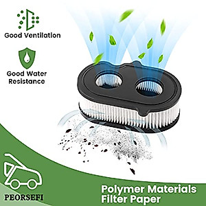593260 Air Filter,2 Pack 798452 334404 Lawn Mower Air Filter Suitable for 550EX 500EX 550E 625EX 675EXI 725EXI 575EX Series Engine 5432 4247 5432K 09P702 Air Filter