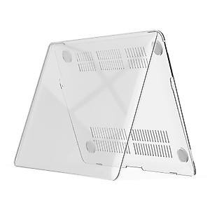 IBENZER Compatible with Old Version MacBook Air 13 Inch Case (2017-2010 Release), Models: A1466/A1369, Plastic Hard Shell Case with Keyboard & Screen Cover for Mac Air 13, Crystal Clear, A13CYCL+2