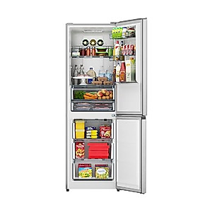 SHARP SJB1255GS Refrigerator with Bottom-Freezer, Counter-Depth, 24 Inch, 11.5 Cubic Foot, Stainless Steel