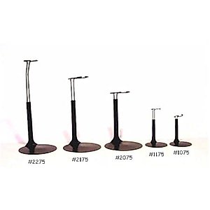 Kaiser Doll Stand 2075 - Black Doll Stand 6 1/2" to 10" Dolls and Action Figures, 6-Pack