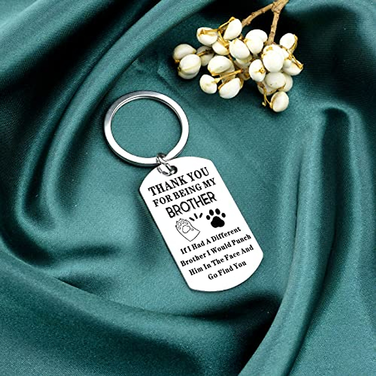 WXCATIM Brother Gifts From Sister Keychain Gifts For Brother Big Little Brother Gifts Funny Gifts For Brother Best Gifts For Brother Birthday Anniversary Christmas