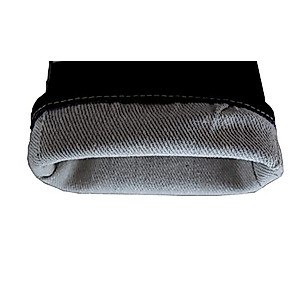 SDFWELD New Black Welding Work Gloves with Blue Palm Welders Thick Cow Split Leather Kitchen Stove Heat Puncture Resistant BBQ Glove