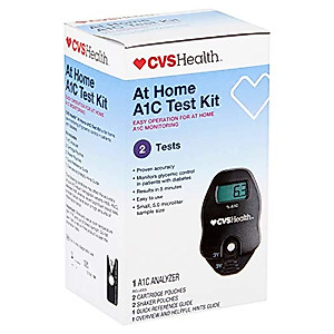CVS A1C At Home Test Kit, Home Use Monitoring of Glycemic Control, Easy Operation for at home A1C Monitoring