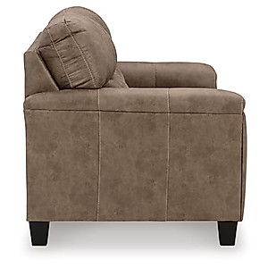 Signature Design by Ashley Navi Loveseat, 61" W x 38" D x 39" H, Dark Brown