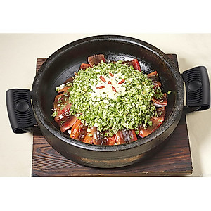 Xihuimay 2 Pairs Silicone Mitts Hot Pot Grip Handle Cover Sleeve Grip Mitt Pinch Grip Microwave Frying Pans Anti-scalding Gloves Griddles Mittens Clips for Kitchen Cooking Baking BBQ, Grey Black