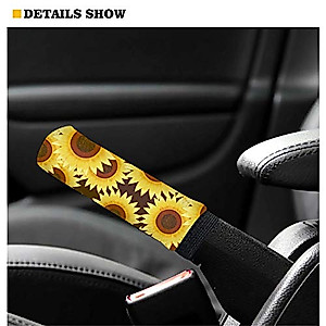 Jeiento Boho Mandala Printed Shift Knob Cover Car Handbrake Cover 2 Pieces Car Interior Accessiores for Women Men Protector Universal Fit Most SUV Van Sedan Truck