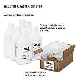 ideal. 2465 Cross-Cut Deskside Paper Shredder, Continuous Operation, 9-11 Sheet, 9 Gal. Bin, Shred Staples/Paper Clips/Credit Cards, 3/4 HP Motor, P-5 Security Level