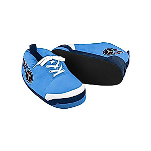 FOCO Tennessee Titans Plush Sneaker Slipper - Mens Large