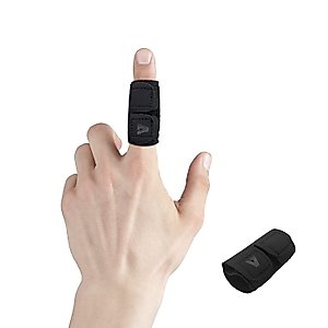 VHOPMORE Finger Splint Finger Sleeves Protectors, Adjustable Trigger Finger Splints Thumb Splint Brace for Finger Support Compression Finger Tape for Arthritis - L