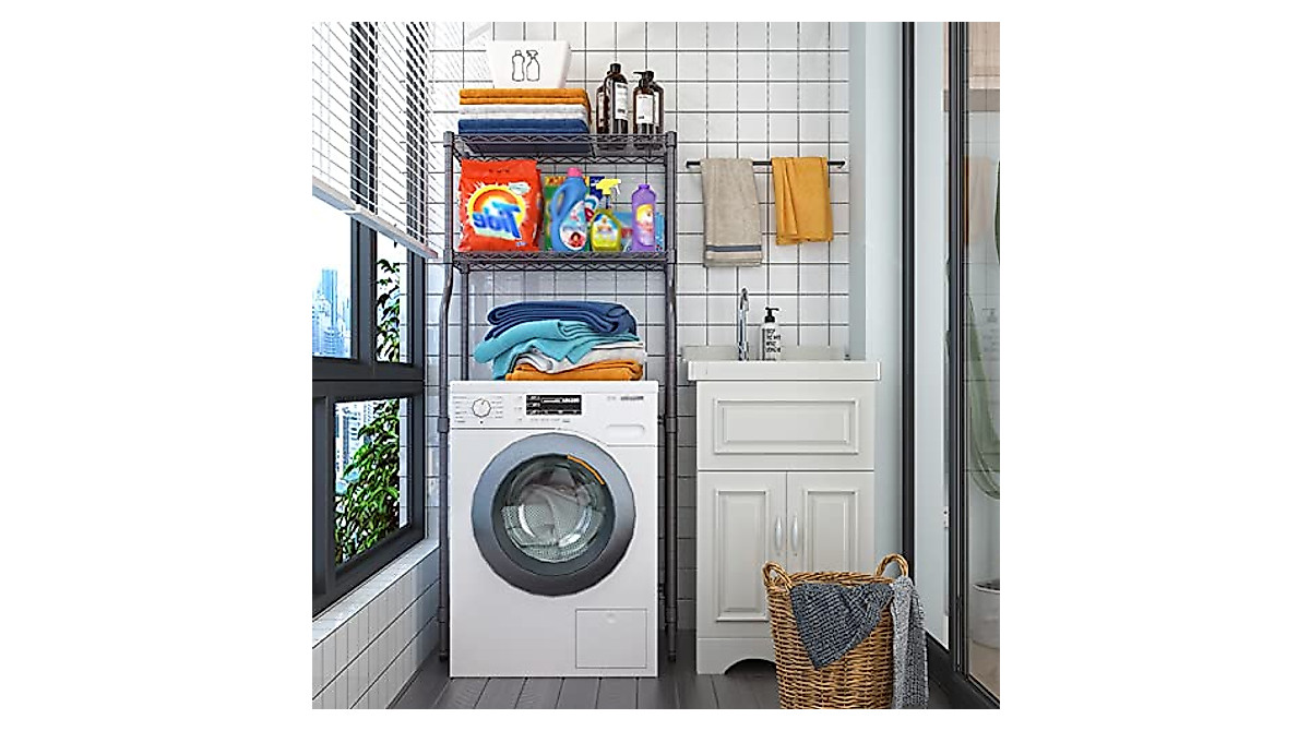 PHULJHADI Washer Storage Frames for Over Toilet,Bathroom Tower Shelf ...
