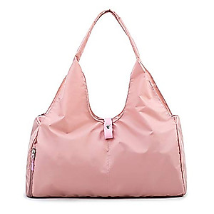 Sports Gym Bag with Shoes Compartment, for Women Swim Yoga Dry Wet Separated Gym Bag, Lightweight Foldable Travel Bag for Outdoor Camping