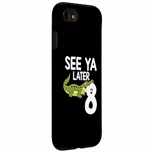 iPhone SE (2020) / 7 / 8 8th Birthday Alligator Birthday Party 8 Year Old Kids Case