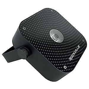 Rockville Mini RF1 V2 Black Recharegable Wash Light, RGBWA+UV, 12 Watts,| 4-Channel RF with Incldued Remote, 15 Hours Battery Life, Perfect for Parties, DJs, Events