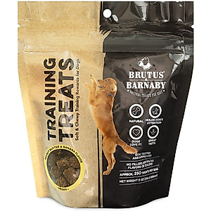 BRUTUS & BARNABY Training Treats for Dogs - Peanut Butter & Banana - All-Natural Healthy Low Calorie Vegan Treat - Great to Use for Rewards in Training Your Puppy Or Dog