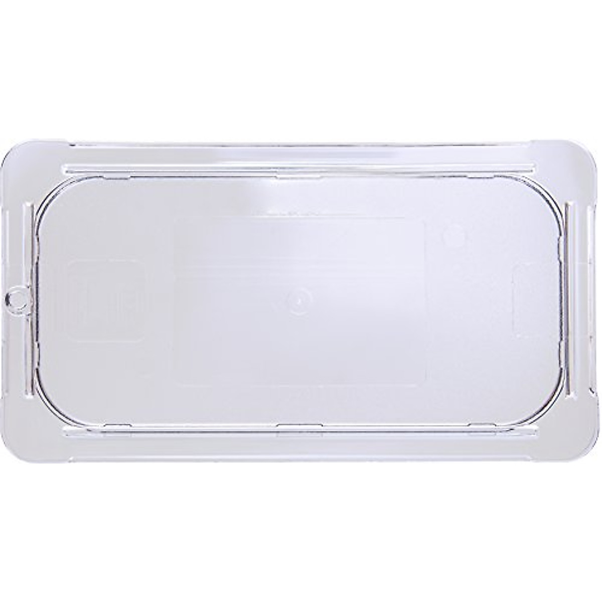 Carlisle FoodService Products 10276U07 Polycarbonate Universal Flat Lid, 12-3/4" Length x 7" Width x 7/16" Height, Clear, For TopNotch One-Third Size Food Pans (Case of 6)