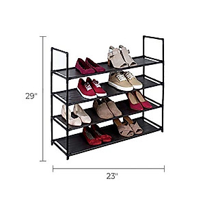 American Dream Home Goods Organizer 6920-BK Shoe Rack, Black