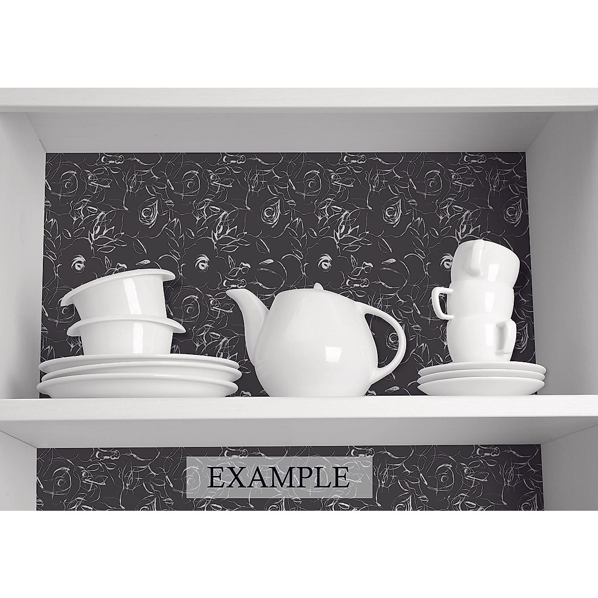 Contact Paper Blue Watercolor | Shelf Liner | Drawer Liner | Peel and Stick Paper 1228 18in x 96in (8ft)