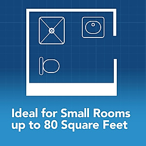 Broan-NuTone® BE8 Bathroom Exhaust Fan, 80 CFM, ENERGY STAR® Exhaust Fan, 1.5 Sones