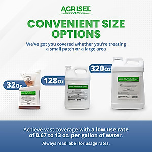 Agrisel GlyPhoSel Pro Weed Killer, Tackles Hard-to-Kill Weeds, Low-Odor, Easy Mixing, Pet Safe, 32 Ounces