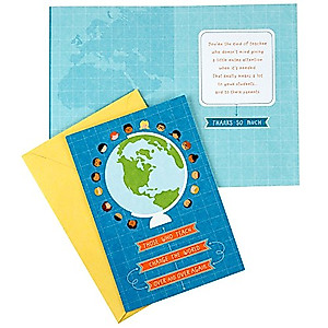 Hallmark Teacher Appreciation Card Assortment for Day Care, Preschool, Elementary School, Graduation or Back to School (8 Cards with Envelopes), Teacher Appreciation, 8 Cards (1599GMR9966)