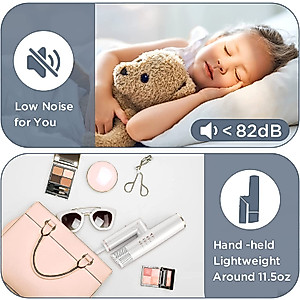 Maxfoxe Hair Dryer for Women, Blow Dryer Set 9 Modes Foldable Ionic Professional High Speed Fast Drying Brushless Compact Blower Magnetic Concentrator Nozzle Diffuser Attachment for Home,Hotel,Salon