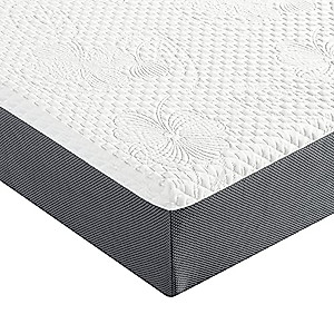 Olee Sleep 9 Inch Ventilated Gel Infused Memory Foam Mattress, CertiPUR-US® Certified, Gray, Full