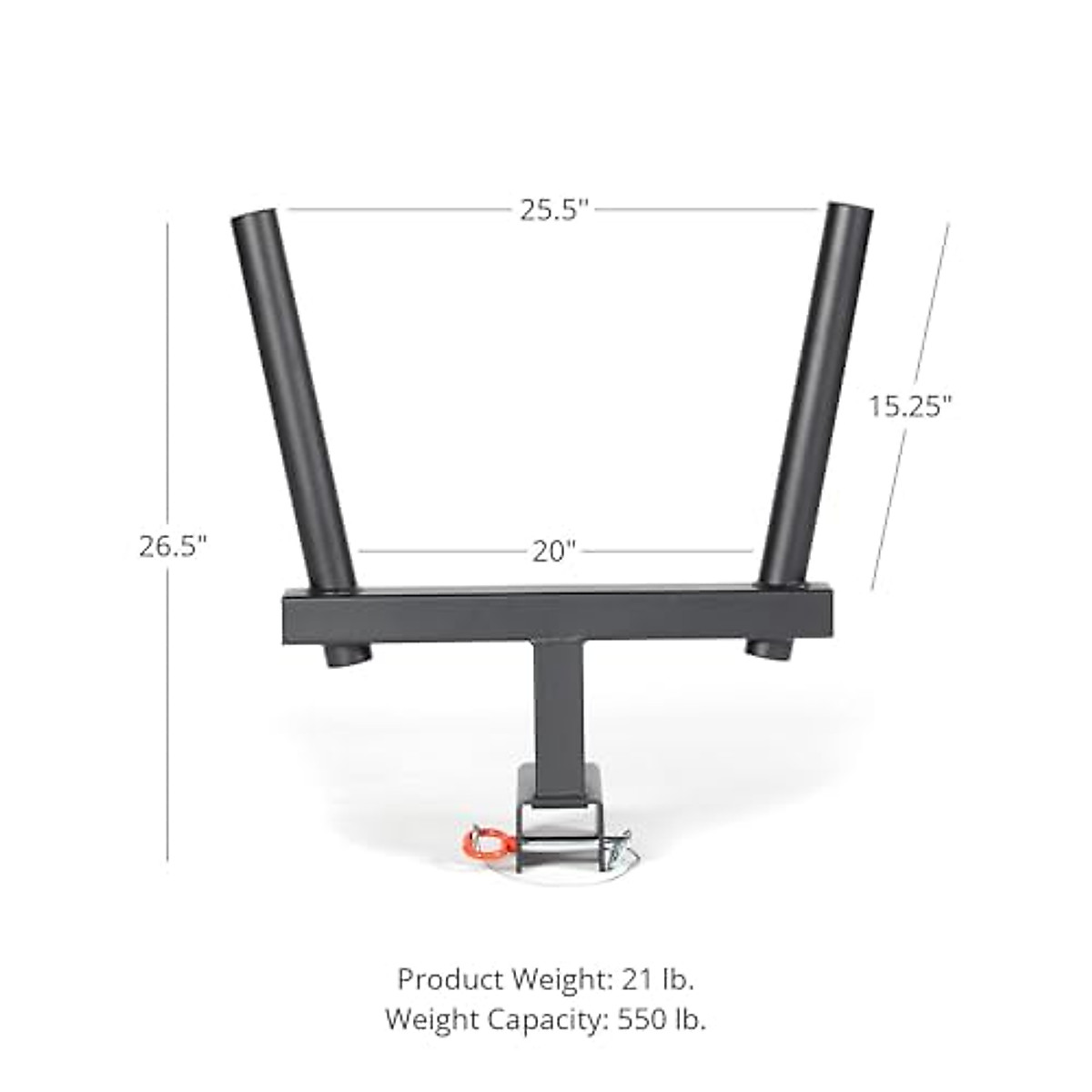 Titan Fitness X-3 Series Y-Dip Bar, Rack Mounted Dip Attachment, 550 LB Capacity, Fits 3â€ x 3â€ Tubular Steel