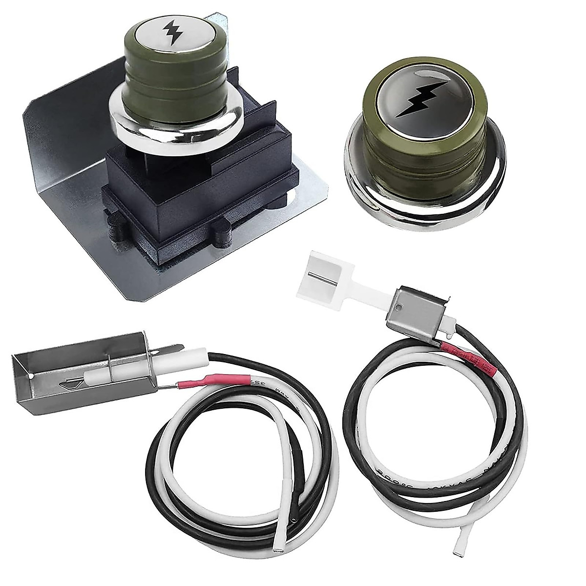 MCAMPAS Grill Igniter Kit Replacement for Weber 91360, 67847, 67726 Igniter Kit, Suitable for Weber Spirit E-310, E-210, Spirit II E-310, E-210, Genesis 300 Series Grill Spark Igniter Assembly