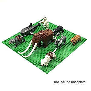 8PCS/Set City Animals Building Blocks Zoon Figures Model Mammoth Sabertooth Educational Toys Compatible Major Block