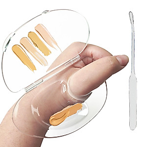 Makeup Mixing Palette Can Store Liquid Foundation, Hold Acrylic Palette, Art Nail Palette, Pigment Transparent Makeup Palette For Foundation Make-up