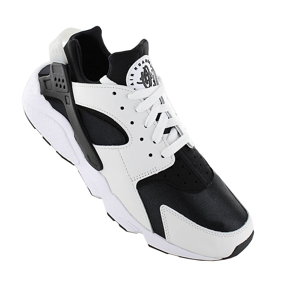 Nike mens Air Huarache Running Shoe, Black White Black 001, 10