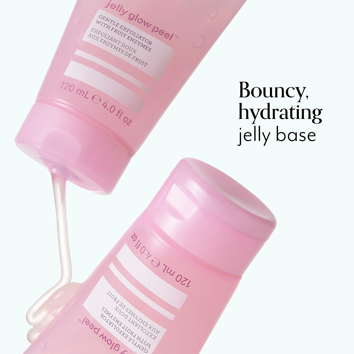 Bliss Jelly Glow Peel™ Gentle Non-Abrasive Cleanser and Exfoliator With Fruit Enzymes - 4 Oz - Nourishes and Hydrates Skin - Clean - Vegan & Cruelty Free