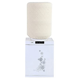 Water Dispenser Barrel Dust Cover Durable Fabric Water Cooler Covers Furniture Cover Protector Decoration Reusable Dust Proof Cover for 5 Gallons (Beige)