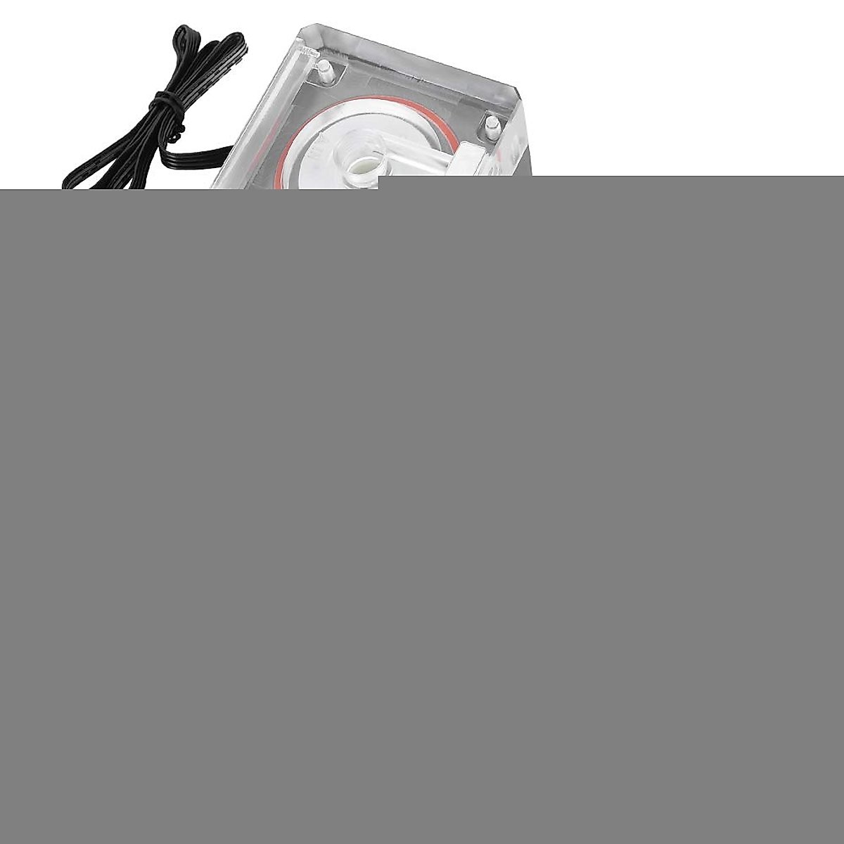 Mute Water Pump,PC Water Cooling Integrated Water Pump Support PWM Intelligent Control Speed,Universal G1/4 Threaded Pipe Connection,D Port + 4 Pin Interface