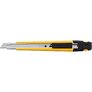 OLFA 9mm Slide Lock Utility Knife (A-1) - Multi-Purpose Retractable Precision Knife w/ Snap-Off Blade, Replacement Blades: Any OLFA 9mm Blade