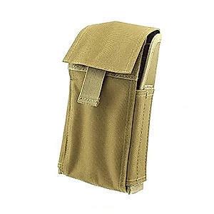 ALEONE Molle 25 Round 12 Gauge Shells Shotgun Reload Magazine Pouch Shotgun Ammo Pouch (Tan)