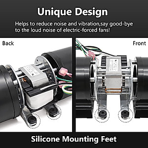Criditpid Fireplace Blower Fan Kit for Regency Fireplace 910-157/P, Blower Motor Fan for Regency Fireplace Inserts, Hampton HI300, Osburn, Valley Comfort, Rotom R7-RB167 Wood Stove Replacement Parts