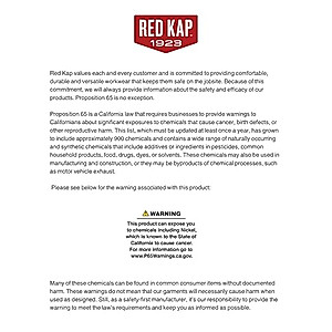 Red Kap Men's Specialized Work Pant, White, 30x32