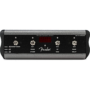 Fender 4-Button Amplifier Footswitch for Mode/Tuner, Bank, Delay with 1/4-Inch Jack