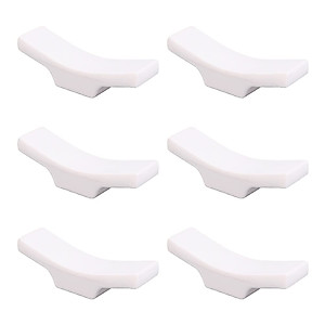 Desktop Stand 6Pcs Chopsticks Holder Rest Melamine Spoon Stand Rest Rack Server Utensil Rest Spatula Holder for Kitchen Cooking Stove Dishwasher White Holder