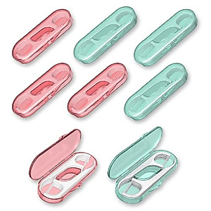 WOODOUNAI Dental Floss Cases 80 Flosses Picks with 8 Storage Cases Professional Toothpick Sticks for Teeth Cleaning Suitable for Families Hotels and Travel Ideal for Both Men and Women