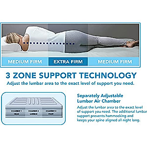 Beautyrest Silver Supreme Air Bed Mattress with Built-in Pump and Lumbar Support, 18" King