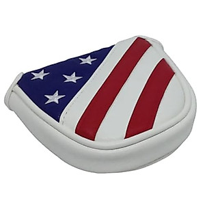 ReadyGOLF: USA Flag Embroidered Putter Cover - Mallet