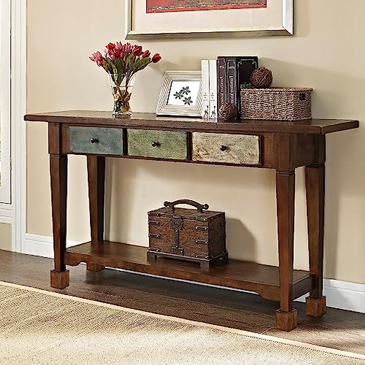 Sopicoz 3 inch Furniture Risers Square Bed Risers Set of 4, Heavy Duty Wood Bed Lifters Bed Frame Risers Blocks for Sofa, Chair, Cabinet, Table