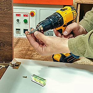 VILLCASE Magnetic Tool High Precision Mini Level Bubble Small Horizontal Bubble Three Line Horizontal Pearl Level Magnetometer (52 * 18 * 15mm Green magnetism 1PCS) Magnetic Tools